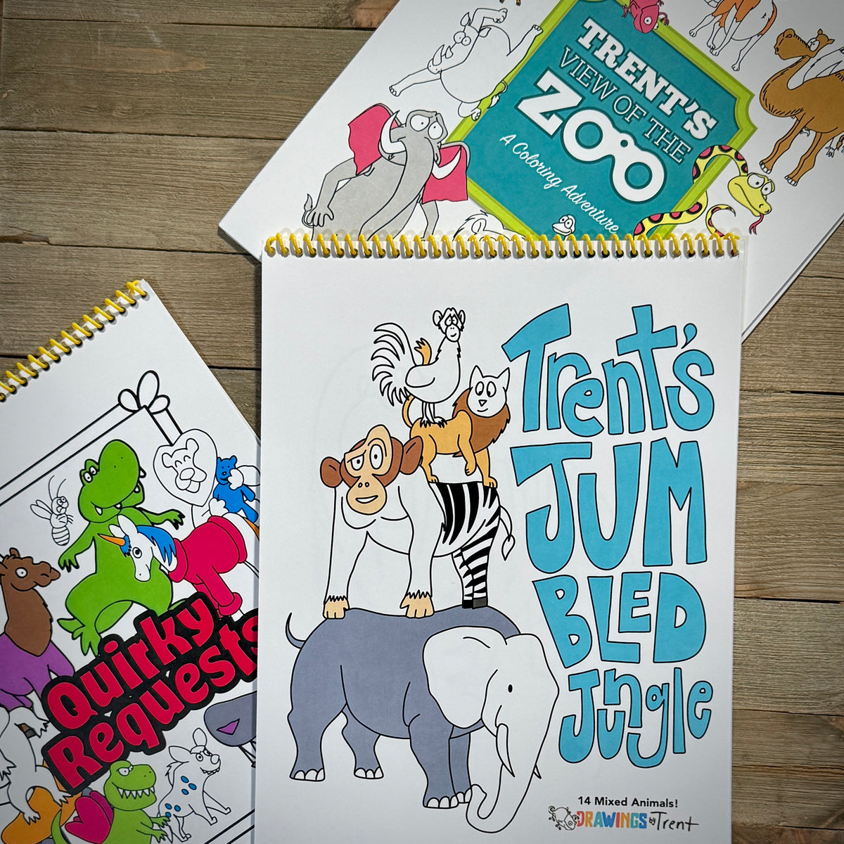 3 coloring book pages