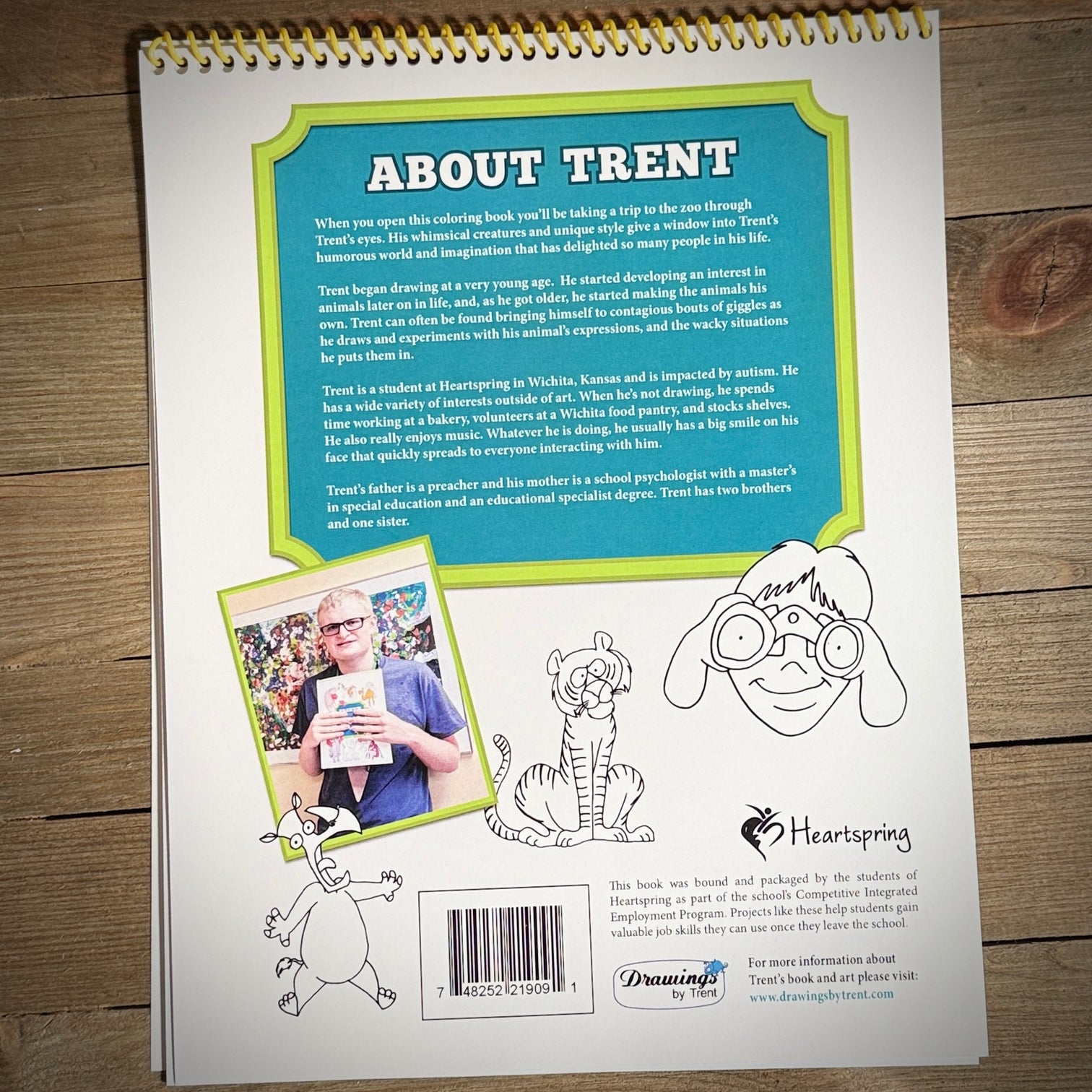 Trent's View of the Zoo Coloring Book Pack – Drawings By Trent